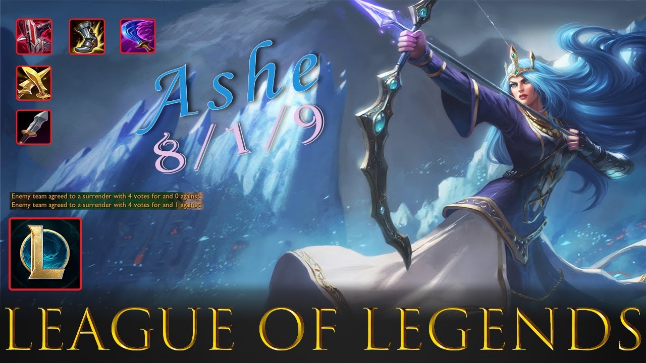 Ashe ADC Gameplay - Queen Ashe -League of Legends - Update 12.15 ...