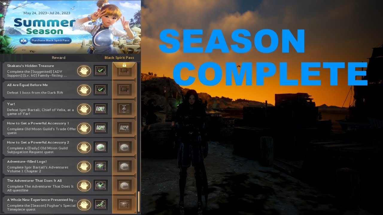 Summer Season Done! | BLACK DESERT ONLINE - YouTube