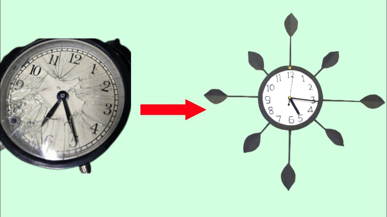 Reuse Old Clock|| Do Not Throw Away Old Wall Clock - YouTube