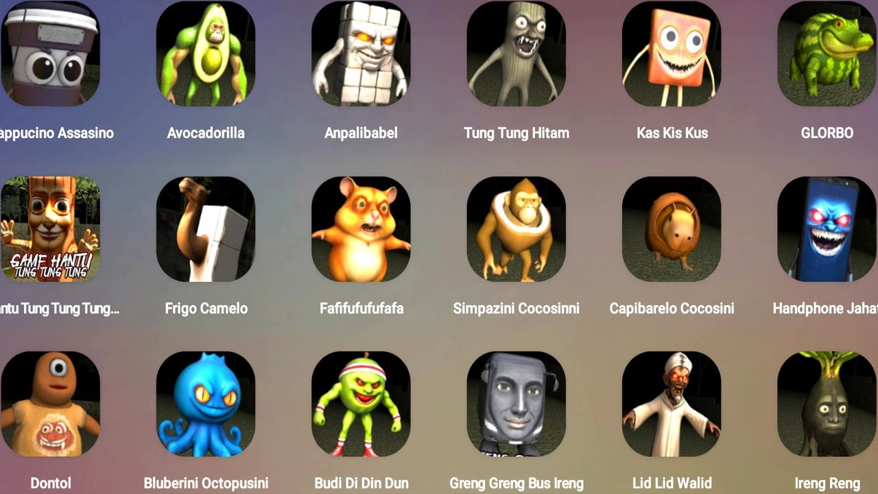 Ghost of Tung Tung,Lid Lid Walid,Ireng Reng,Greng Greng Bus Lreng,Budi ...