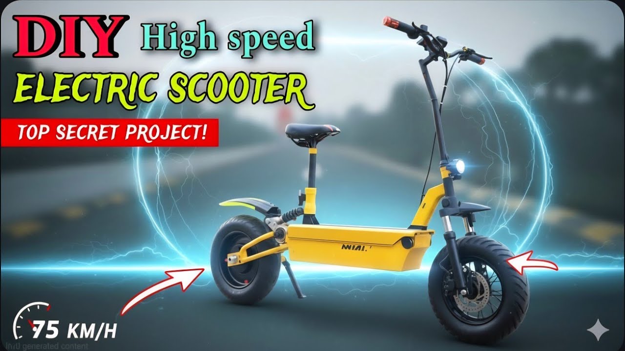 building a high speed electric scooter - YouTube