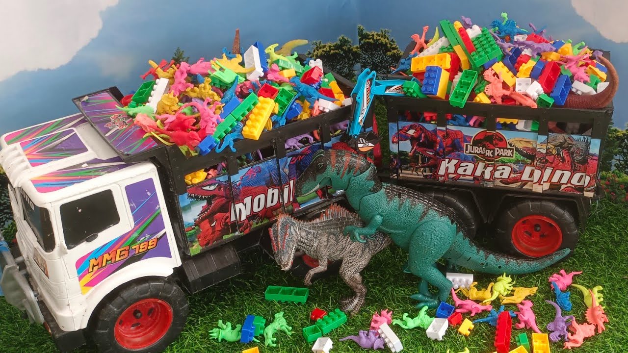 Mobil Dino - Mobil Polisi, Truk Gandeng dan Dinosaurus Jurassic World ...