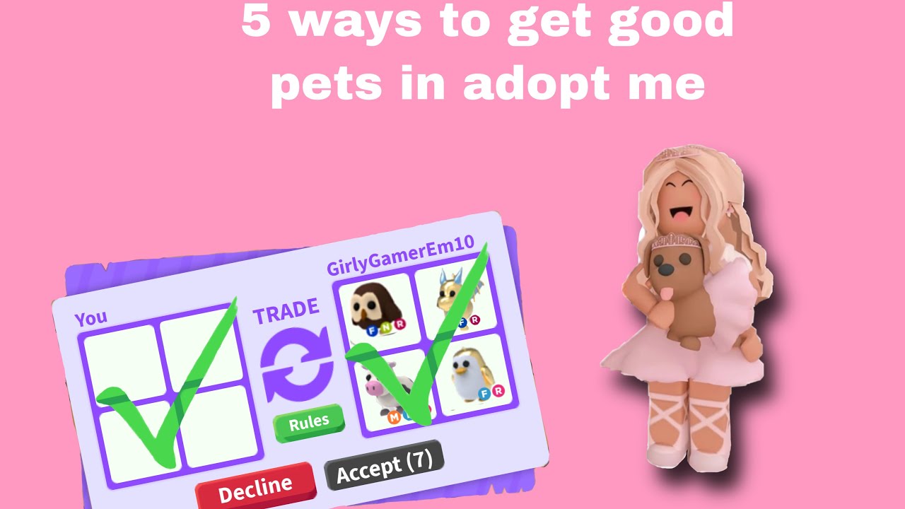 5 ways to get good pets in in adopt me /Roblox Squad/ - YouTube