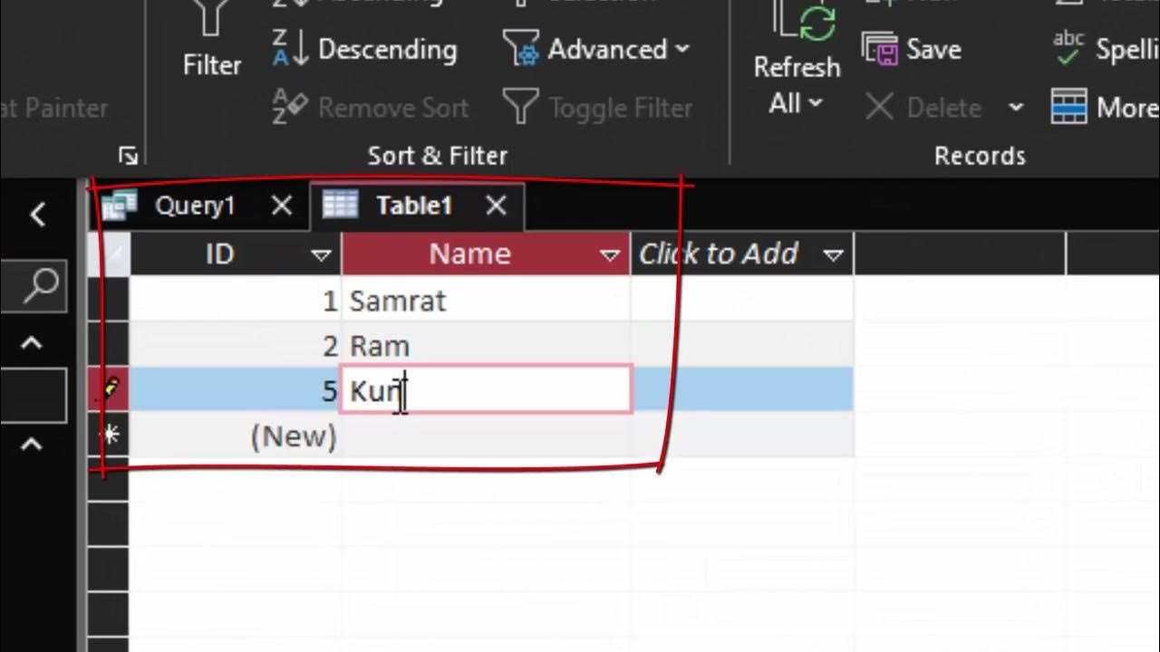 How to reset auto number data type in Microsoft Access@COMPUTEREXCELSOLUTION #access #rdbms ...