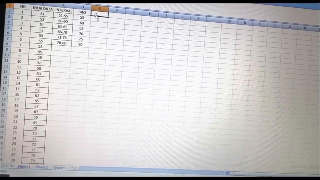 Tutorial Membuat Grafik Histogram Pada Excel - YouTube