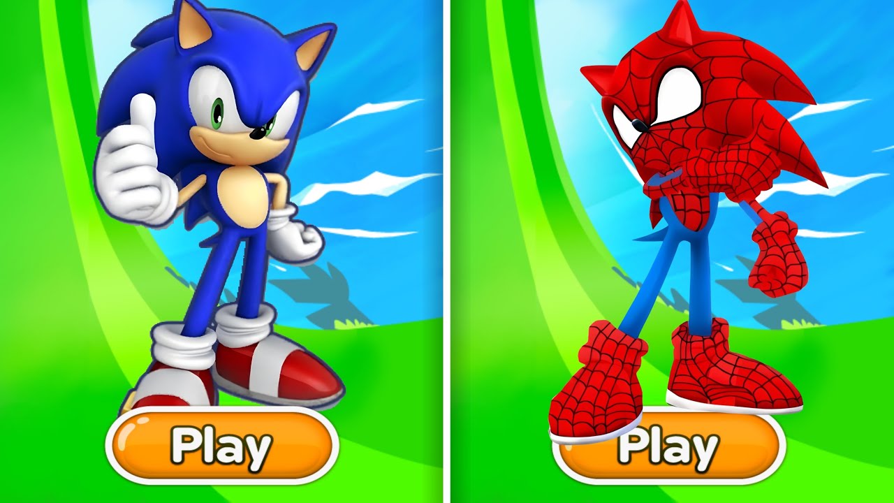 Sonic Dash Vs Spiderhog Sonic - Movie Sonic Vs All Boss Zazz Egman -All ...