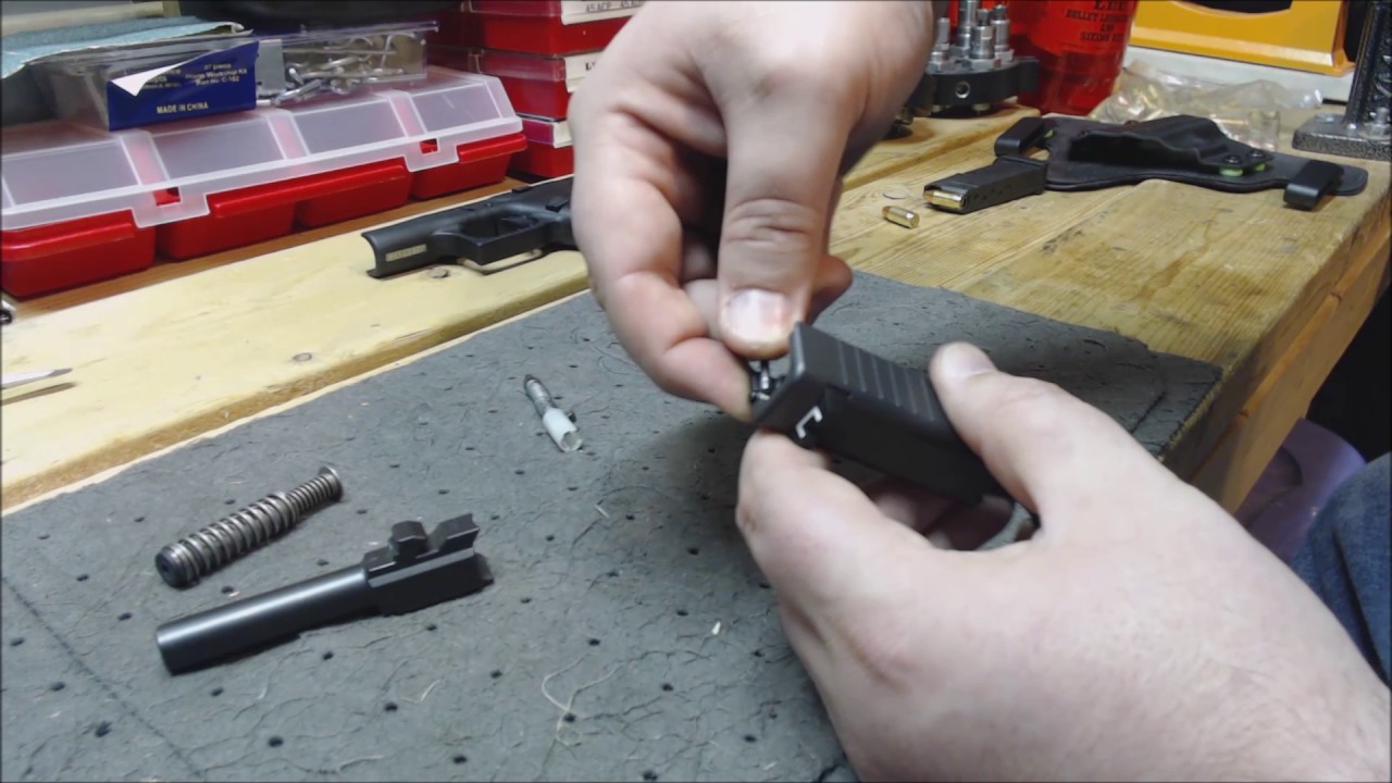 Glock 42/43 slide disassembly - YouTube