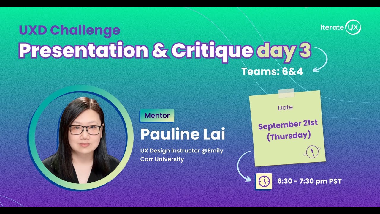 Presentation: UX Design Challenge - Day 3 - YouTube