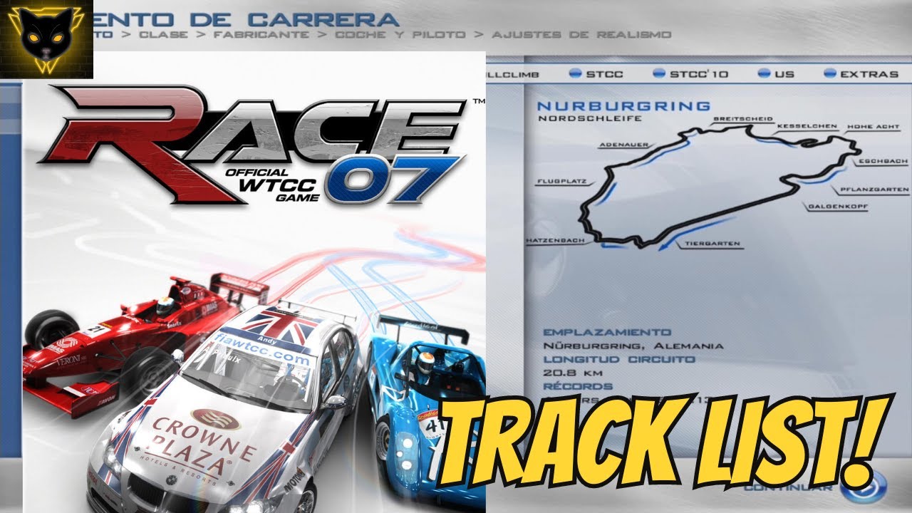TRACK LIST RACE 07 MEGA BUNDLE (Lista de circuitos) - YouTube