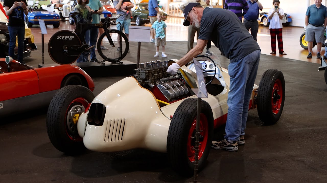 1950 ECORRA Tatra T-607 Monopost Start, Revs, Idle - YouTube