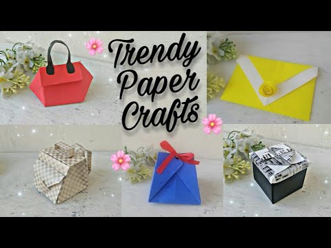 Cool & Trendy Paper Crafts| DIY Paper Crafts| Craftic Corner - YouTube