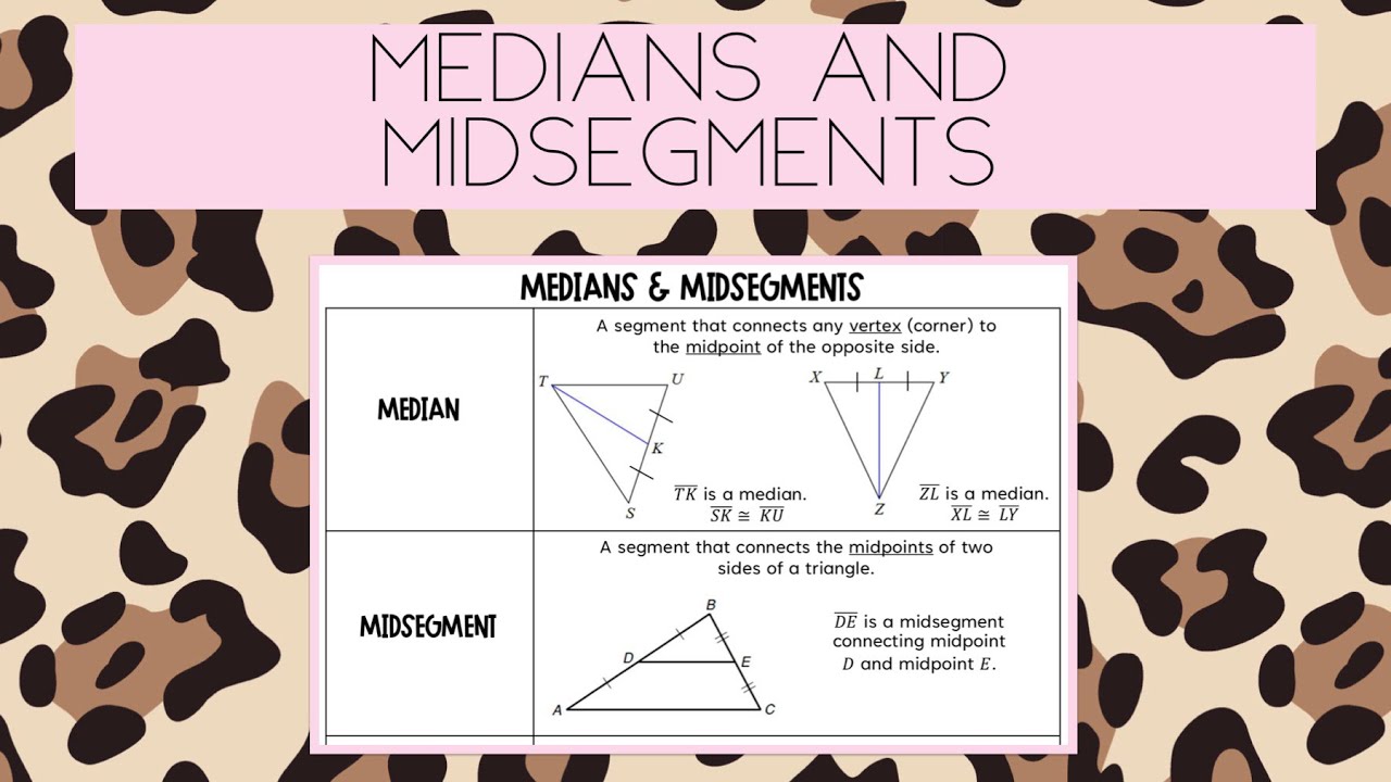 Medians and Midsegments - YouTube