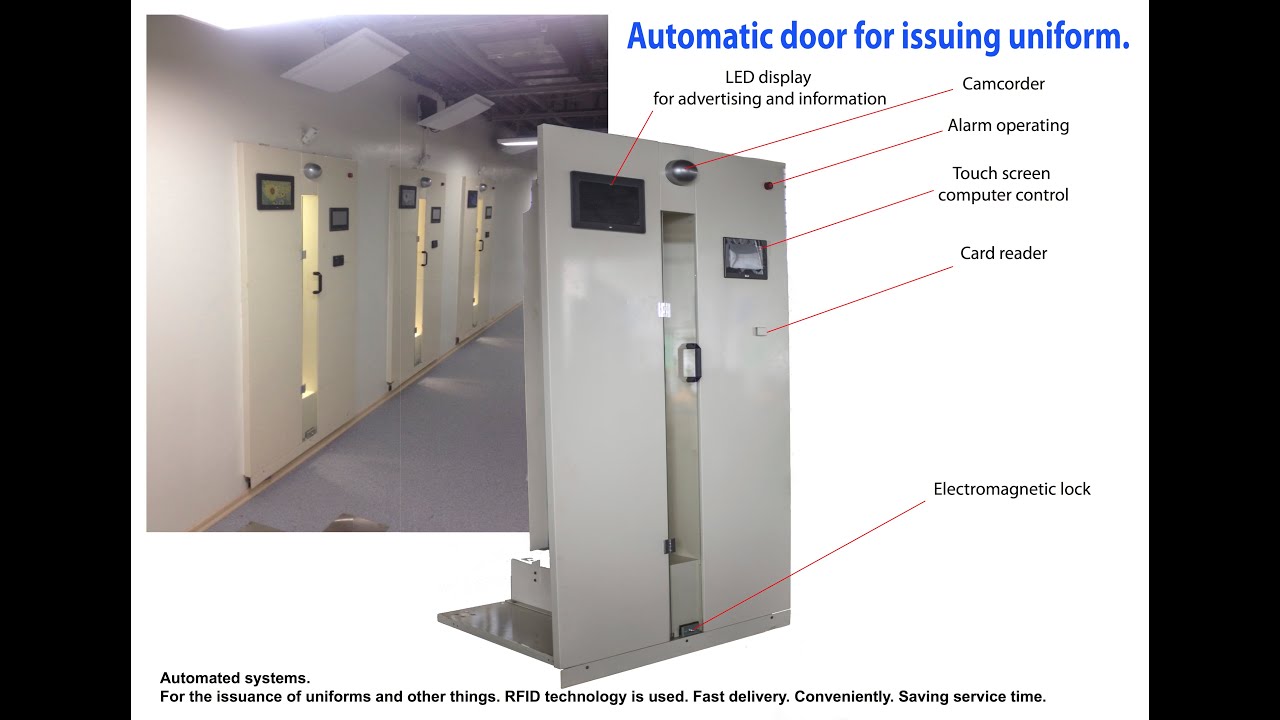 Automatic uniform storage. Automatic cloakroom. - YouTube