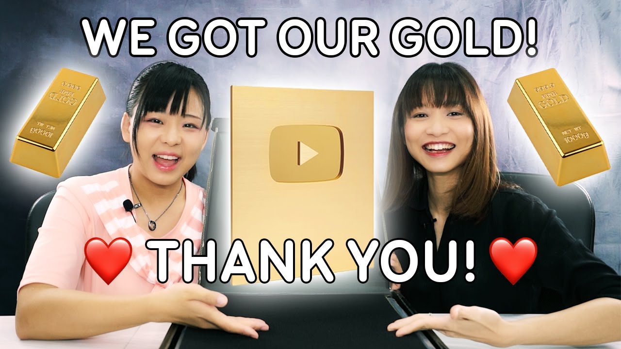 We got a Gold Present from YouTube 💖 - YouTube
