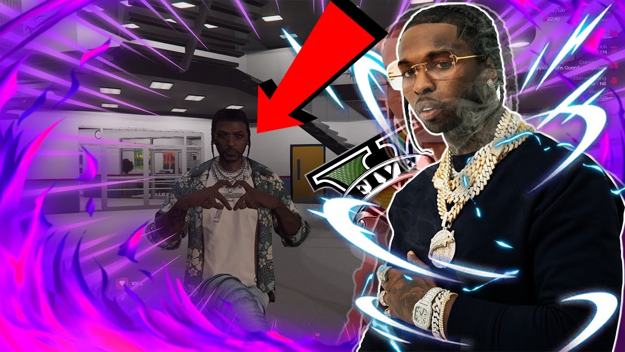 Pop Smoke Trolling Gangs In GTA 5 RP - YouTube