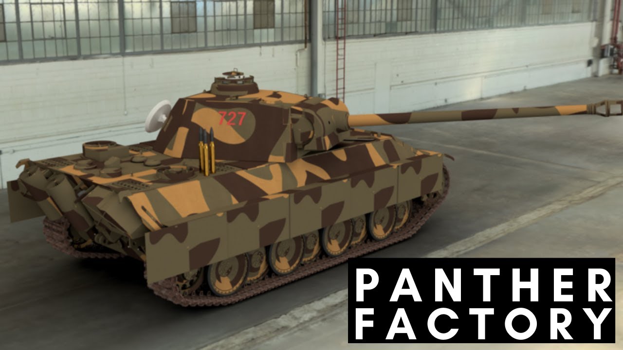 Panther tank Factory (MAN plant, Nuremberg) - YouTube
