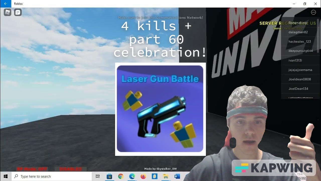 🎉 Roblox Lazer Gun Battle Part 60 – Milestone Match (4+ Eliminations ...
