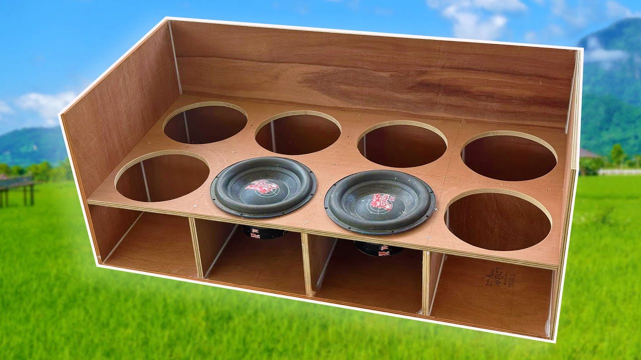 DIY Subwoofer box 12 inch - YouTube