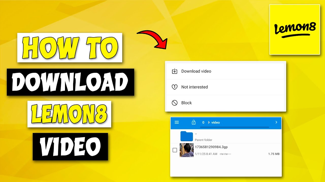 How To Download Lemon8 Video | Lemon8 App Tutorial - YouTube