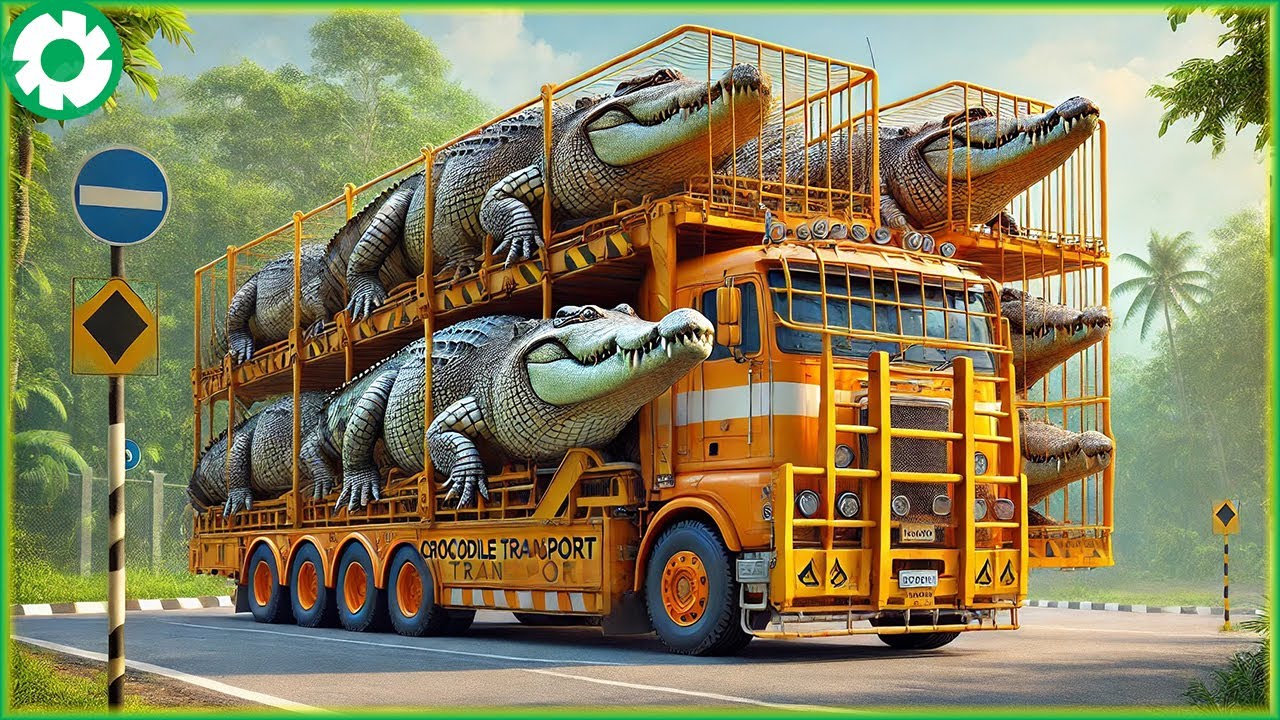 Transporting Giant Crocodiles This Way - Crocodile Skin Farming and ...