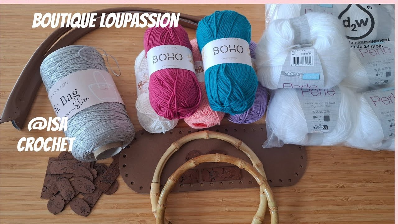 HAUL LAINE ET ACCESSOIRES LOUPASSION et futur tuto @isacrochet - YouTube