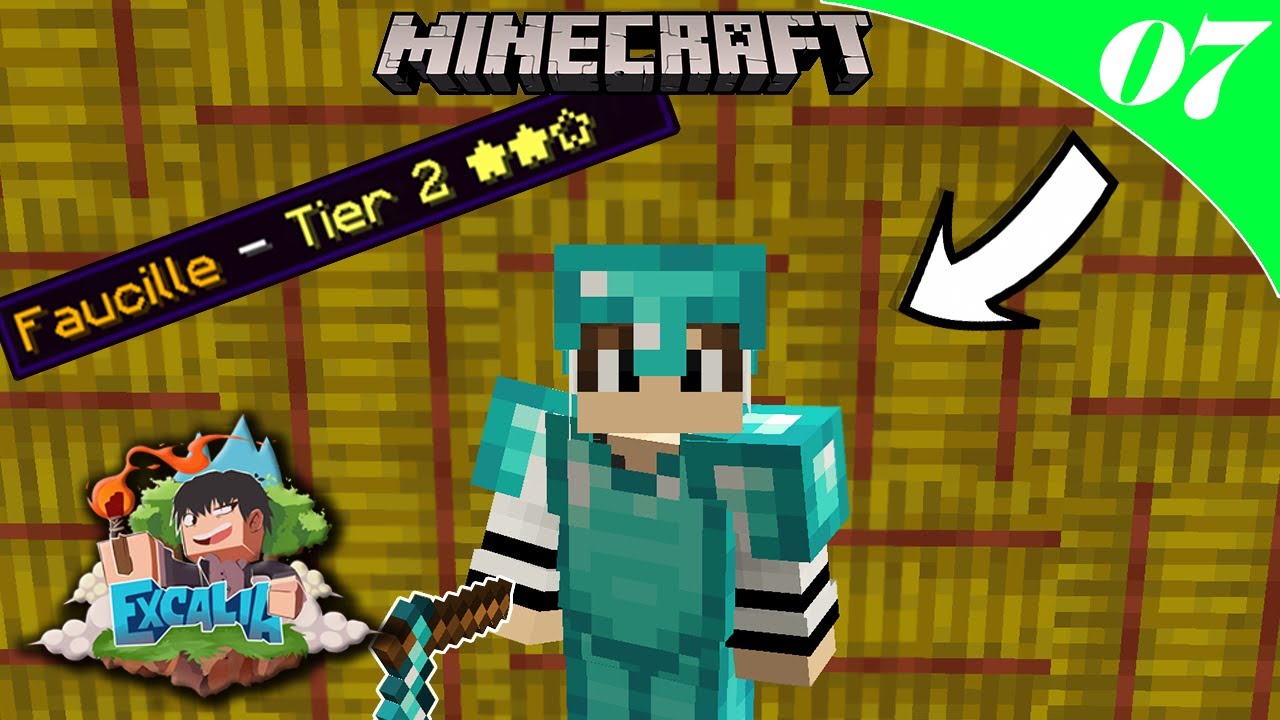 On a DÉJÀ la FAUCILLE Tier 2 !! | Excalia #7 [Minecraft] - YouTube