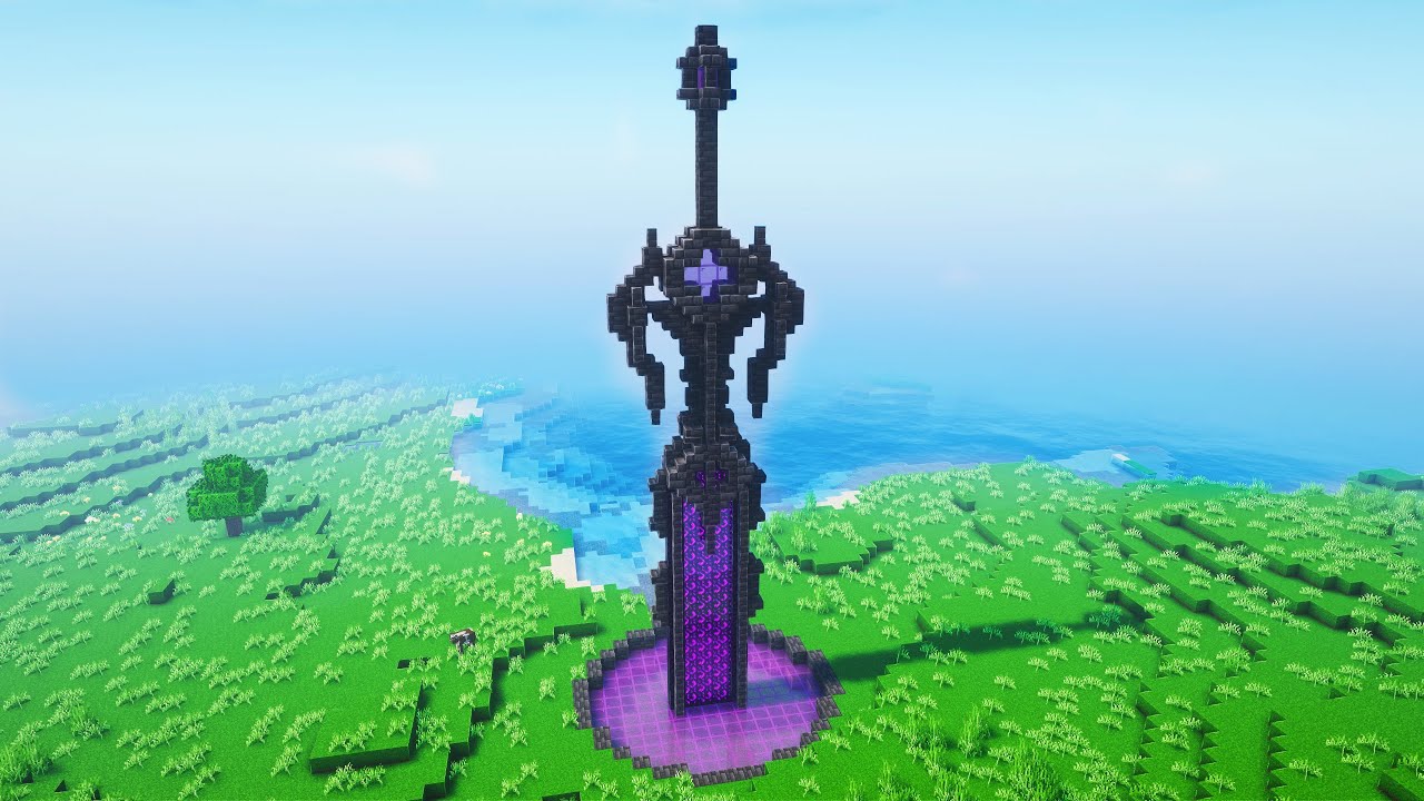 Minecraft Sword Portal Tutorial - How to Build a Nether Sword Portal in ...