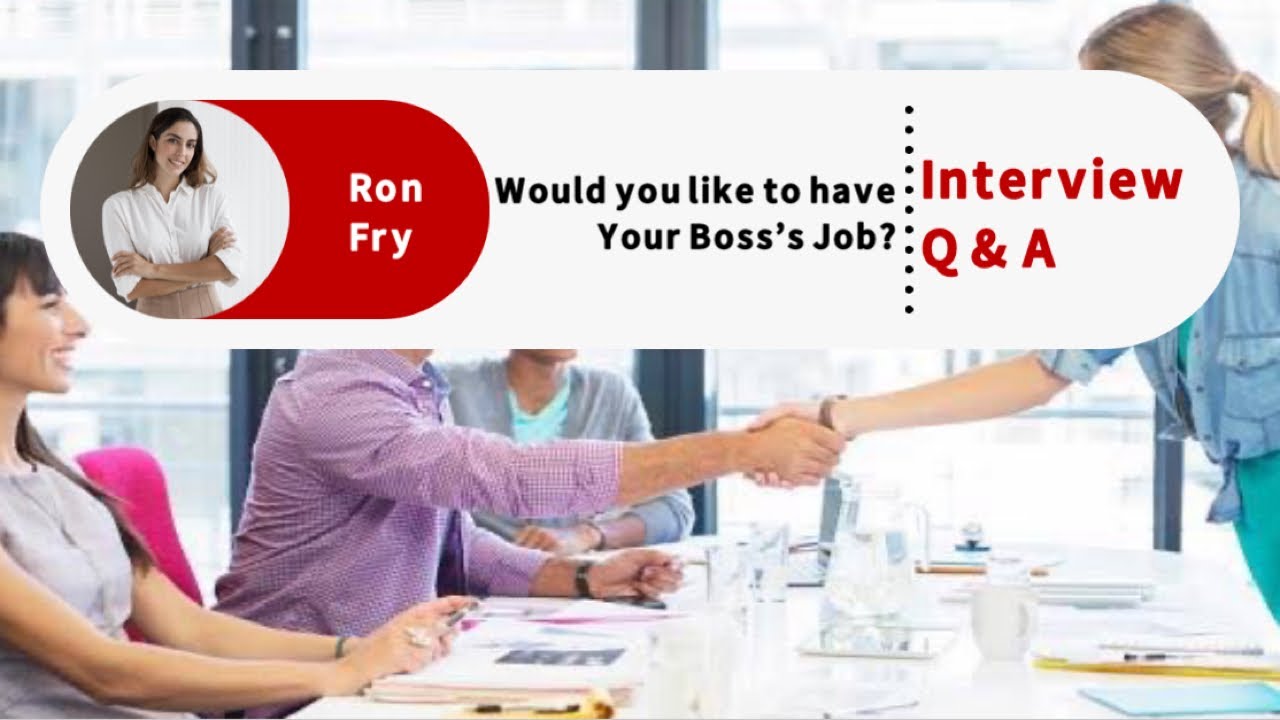 🎯 Would you like to have your Boss's Job? - Interview Question with ...