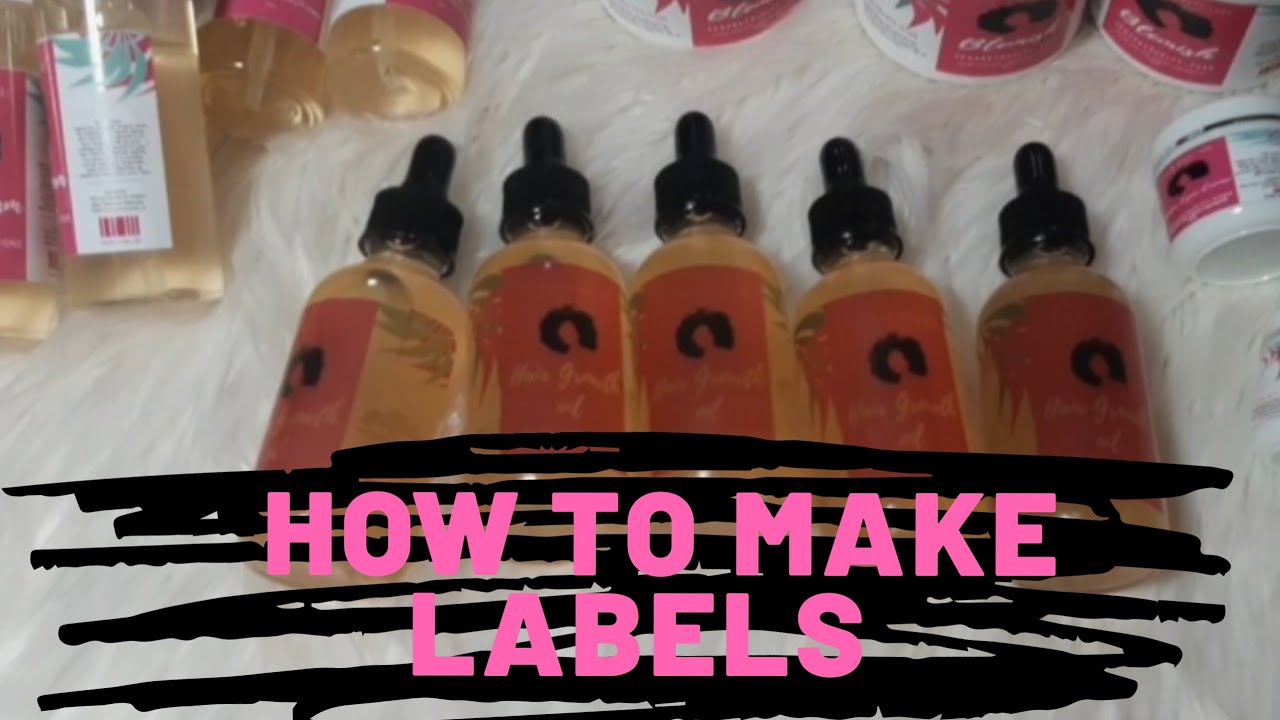 HOW TO LABEL YOUR PRODUCTS AT HOME | WATCH ME LABEL MY PRODUCTS. - YouTube