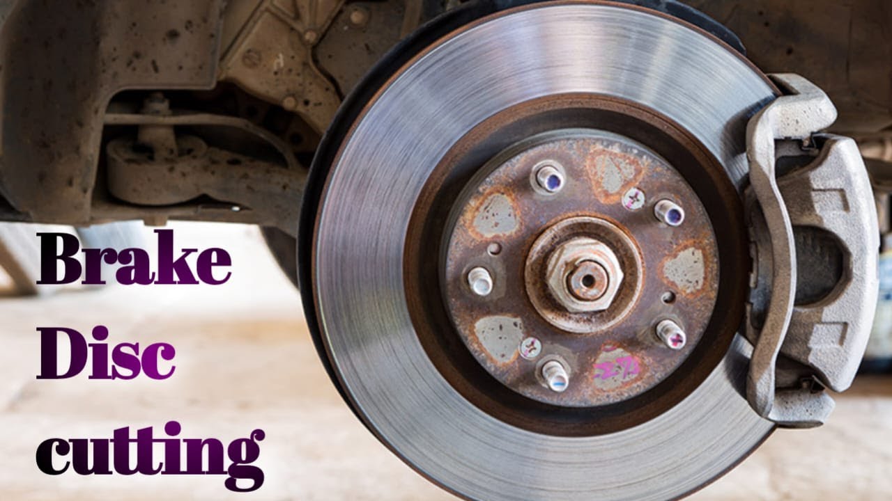 Brake disc cutting - YouTube
