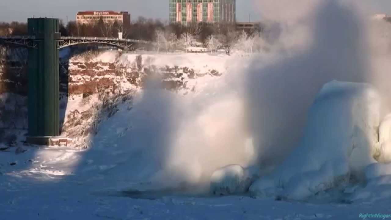 ICE BRIDGE at Niagara Falls (DAY 44) Feb.23, 2015 - YouTube