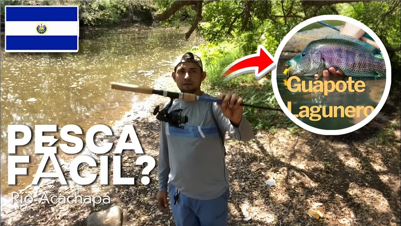 En BUSCA de PEZ GUAPOTE Azul En Ríos Salvadoreños - YouTube