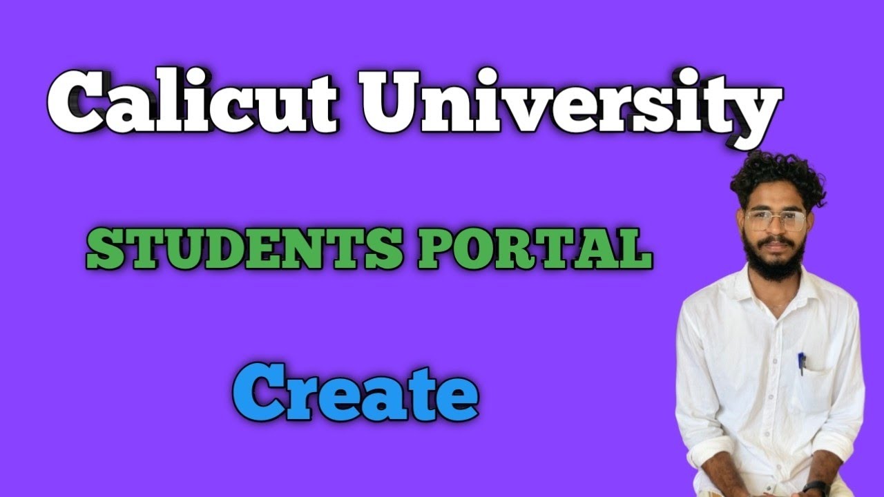 |CALICUT UNIVERSITY STUDENTS PORTAL CREATE VIDEO| #calicutuniversity # ...