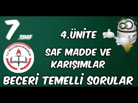 MEB Beceri Temelli Soru Çözümleri 7.Sınıf Fen Bilimleri 4.Ünite