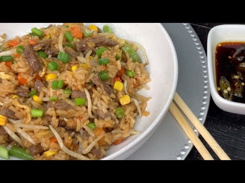 Cómo hacer ARROZ CHINO / Delicioso y muy fácil de preparar - YouTube