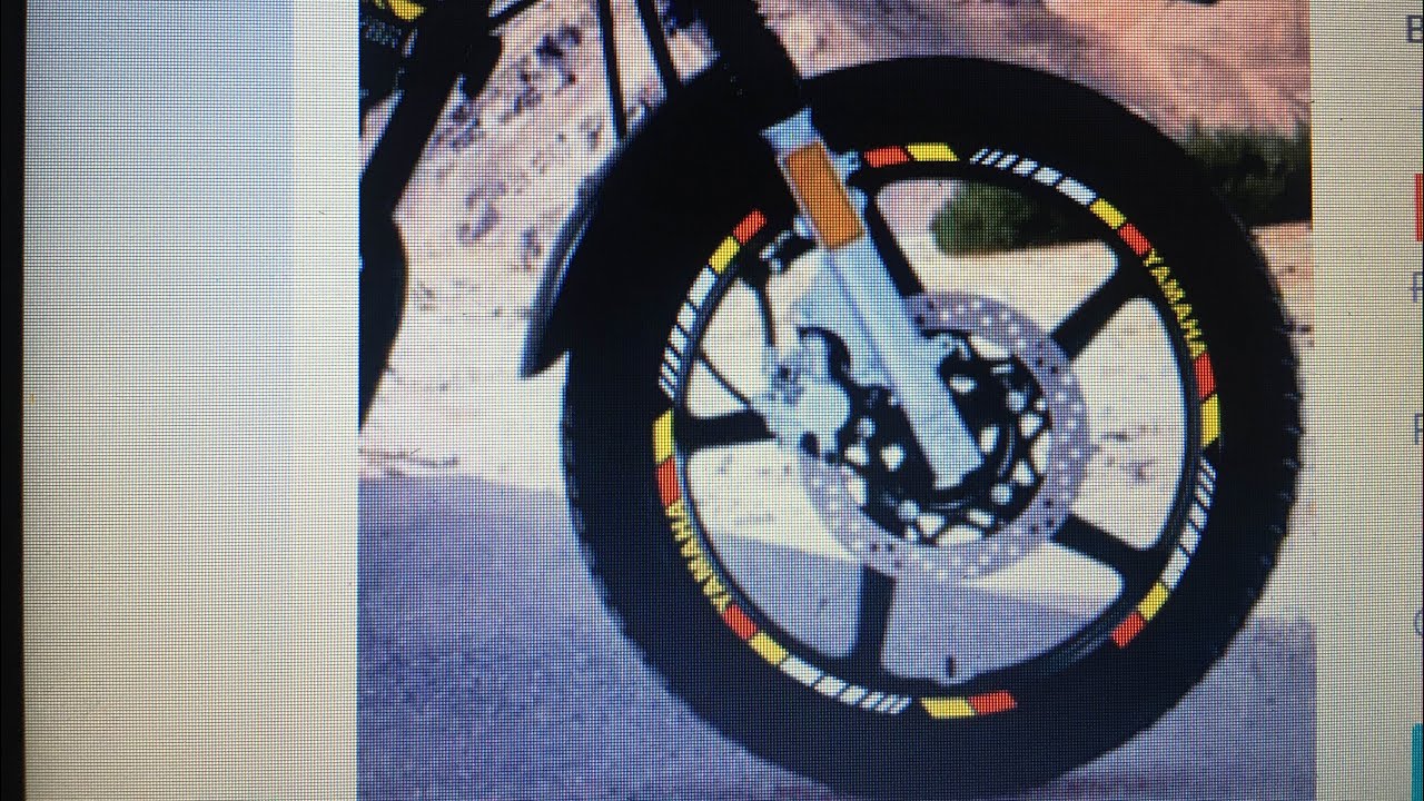 Yamaha YBR G Rim Stickers Install And How To Purchase - YouTube