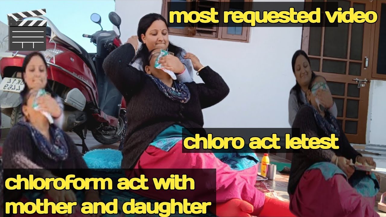 #chloroform act with mother and daughter||#chloro kr diya maa ko😔#mini ...
