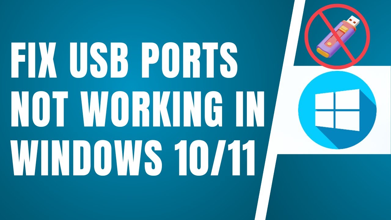 How To Fix USB Ports Not Working In Windows 10/11 - YouTube