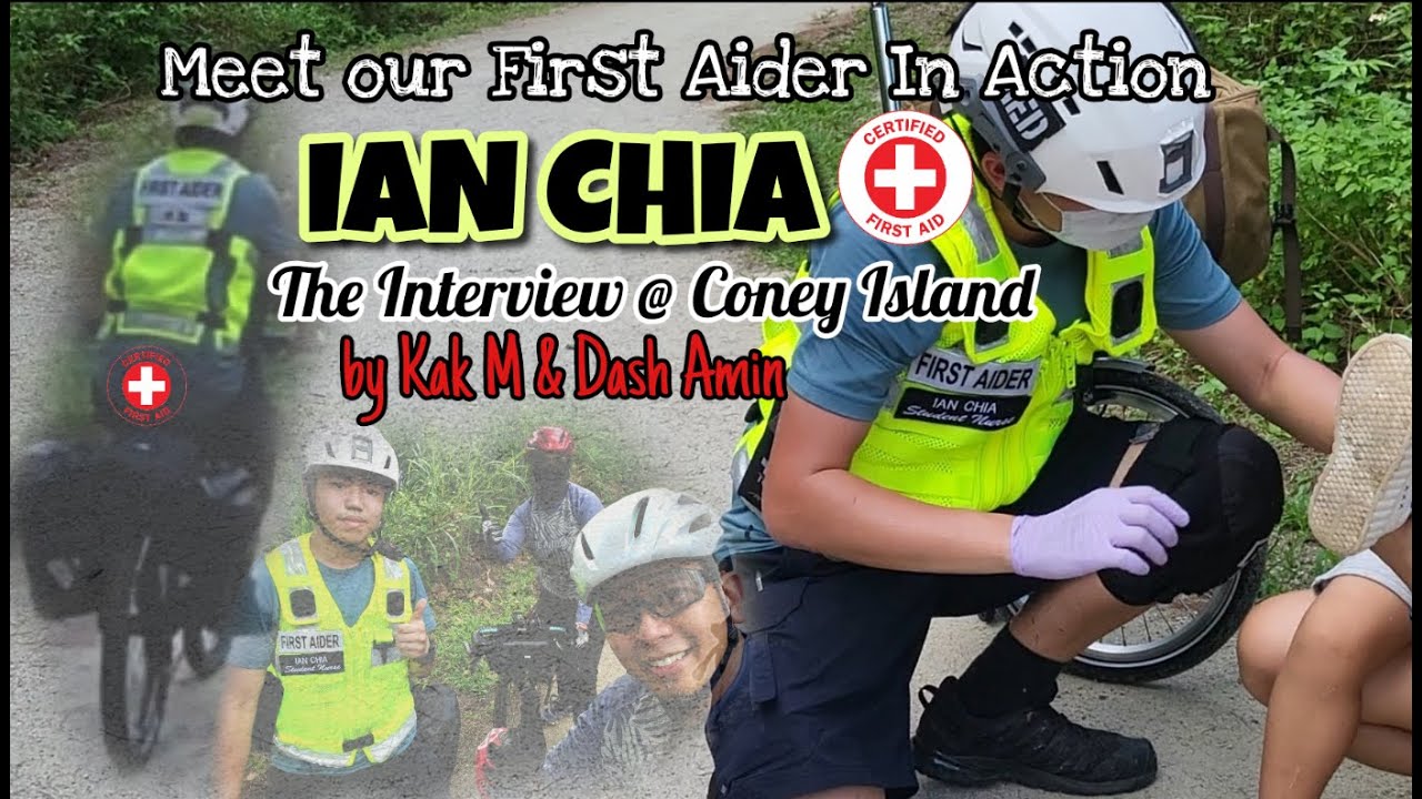 First Aider On Wheels In Action! What are his Equipments? Ian Chia ...