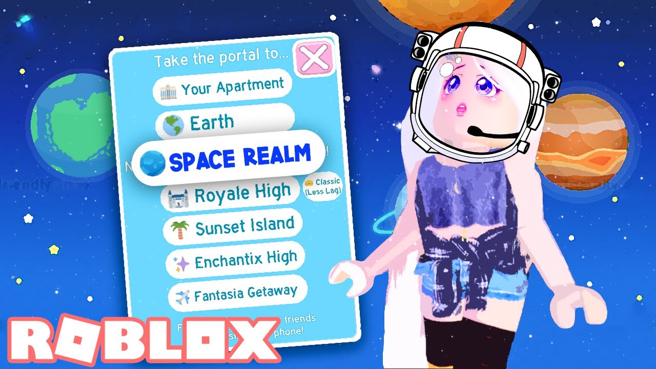 New SPACE REALM In Roblox Royale High TEA SPILL 🍵 | Roblox Royale High ...