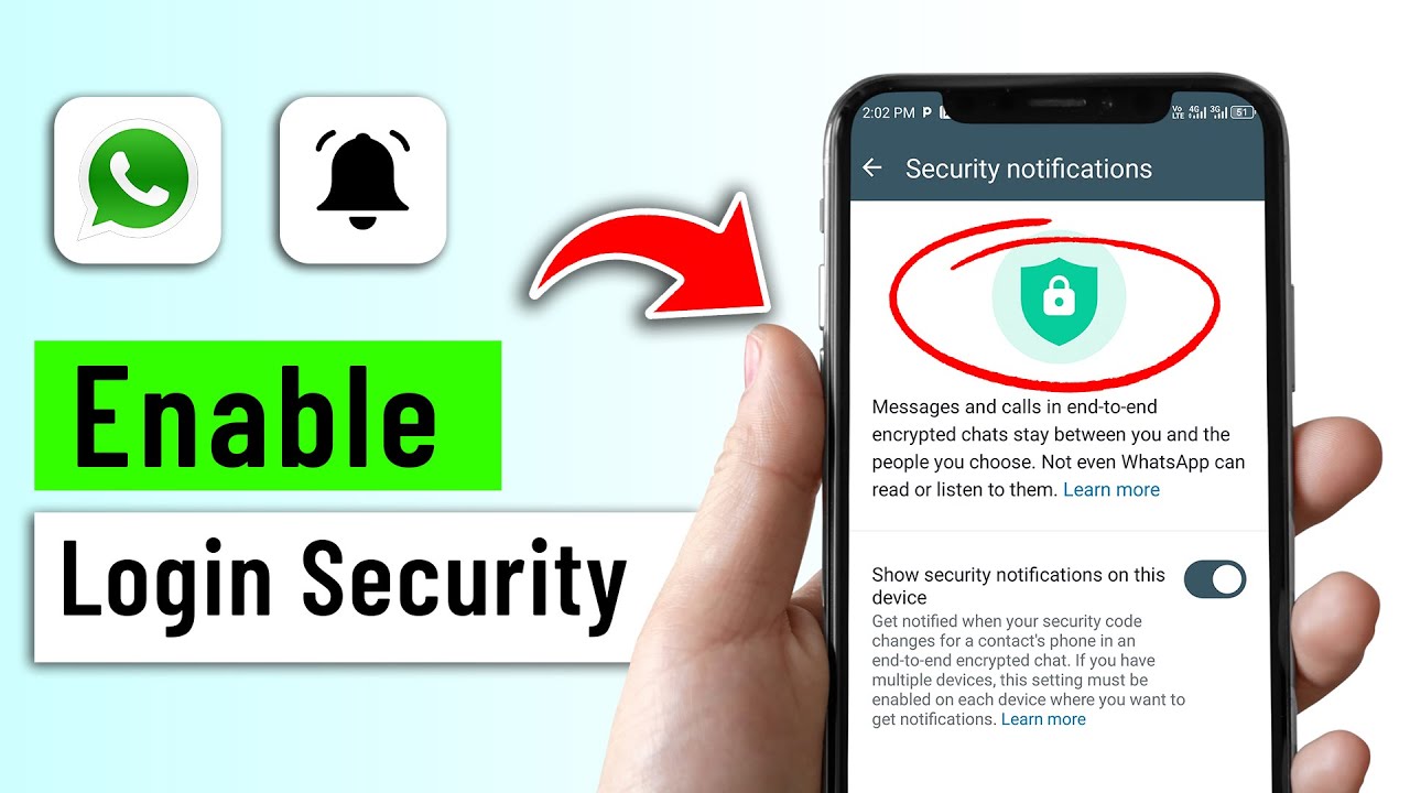 How to Enable Login Security Notifications on WhatsApp - YouTube