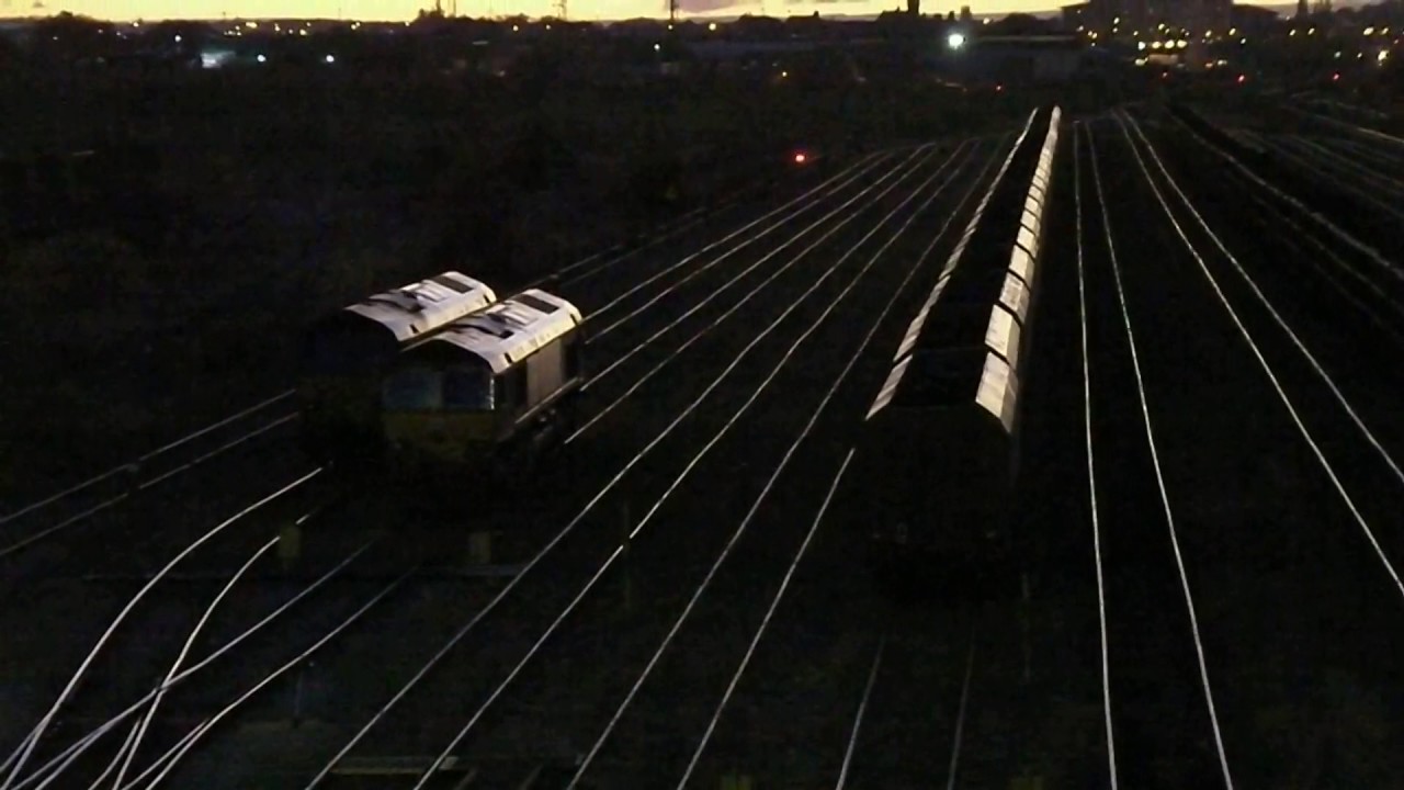 EWS Class 66 - Middlesbrough Freight Yard - YouTube