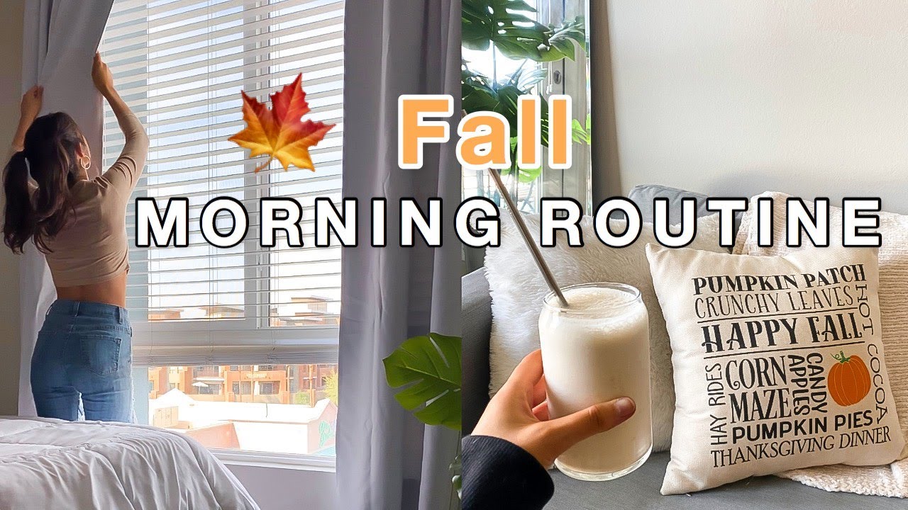 HEALTHY & PRODUCTIVE FALL MORNING ROUTINE 2020 - YouTube