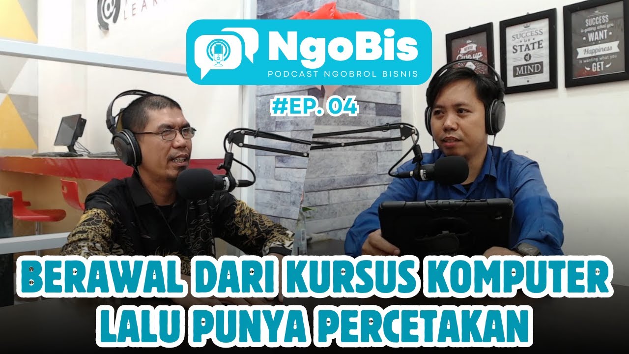 Hobi Mendesain Hingga Buka Percetakan | Podcast NGOBIS Eps. 4 | Anton Junaidi (Owner Jun Dezain ...