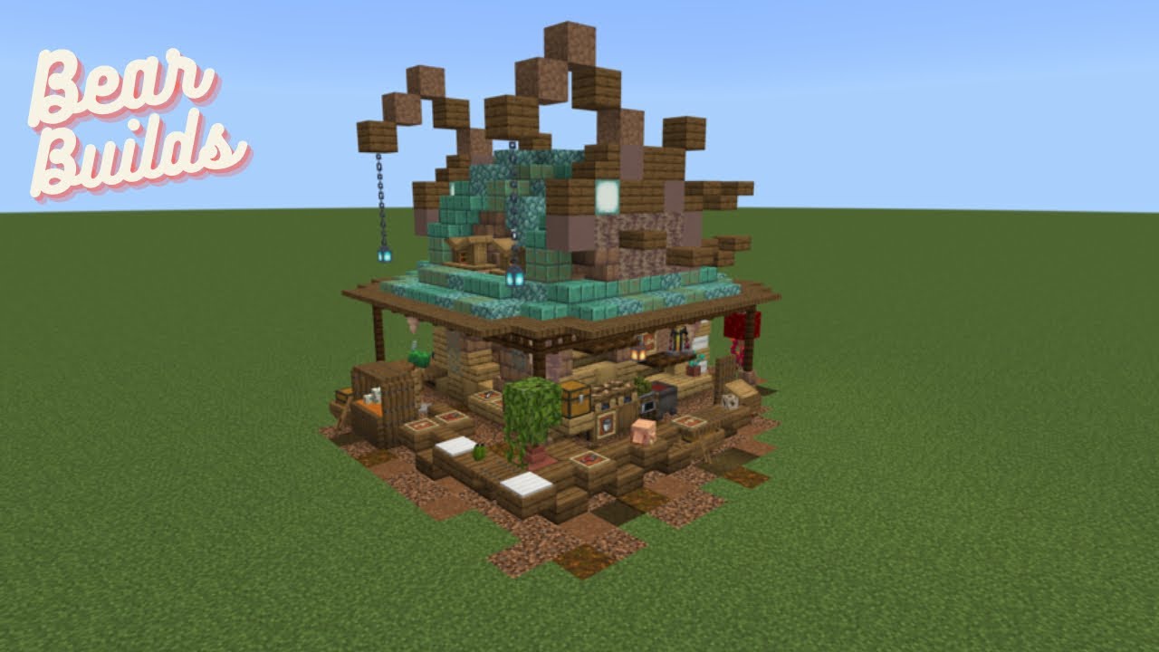 How To Build A Fisherman’s Hut In Minecraft - YouTube