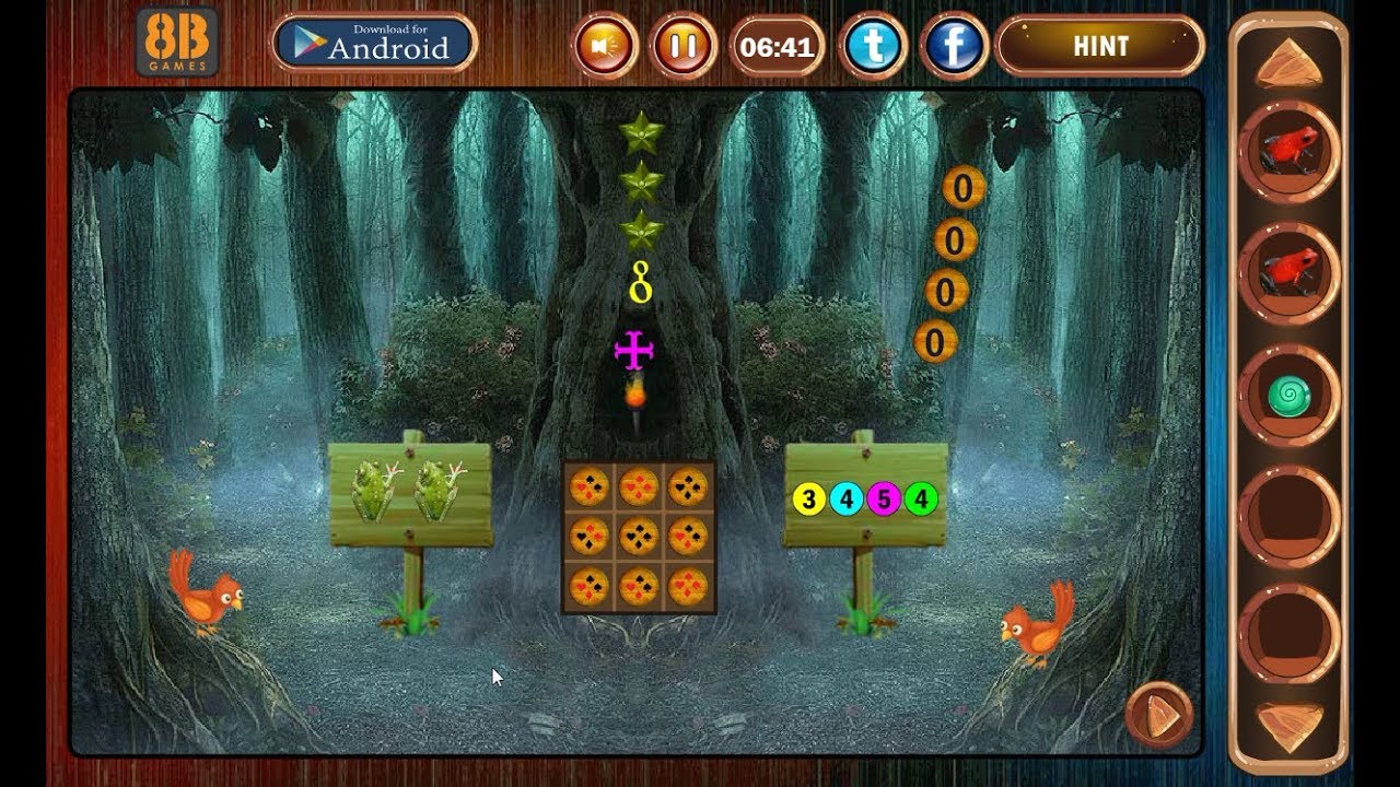 8b Frog Forest Escape walkthrough 8bGames. - YouTube