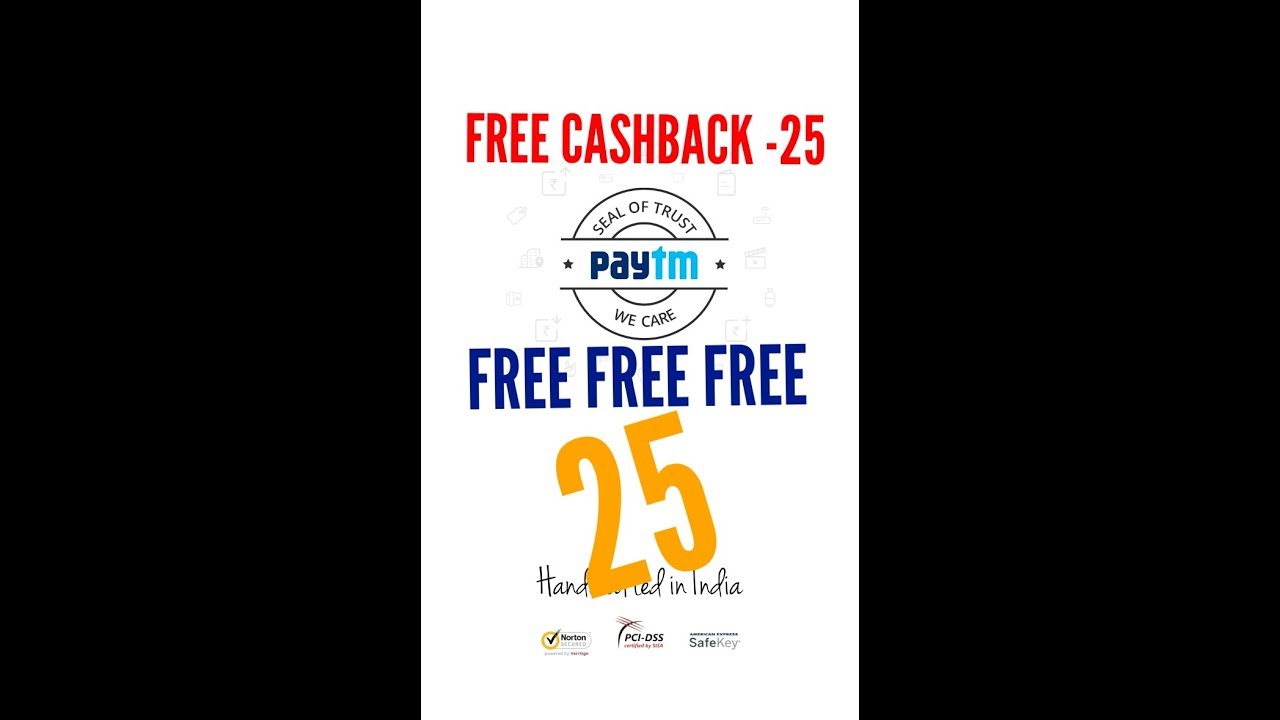 Free Paytm cash back -25 - YouTube