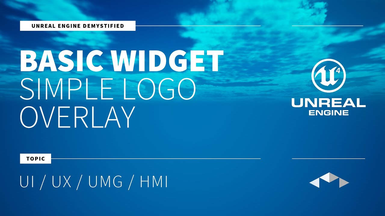 Basic Widget Simple Logo Overlay Unreal Engine Ue4 Ue5 Youtube 8003