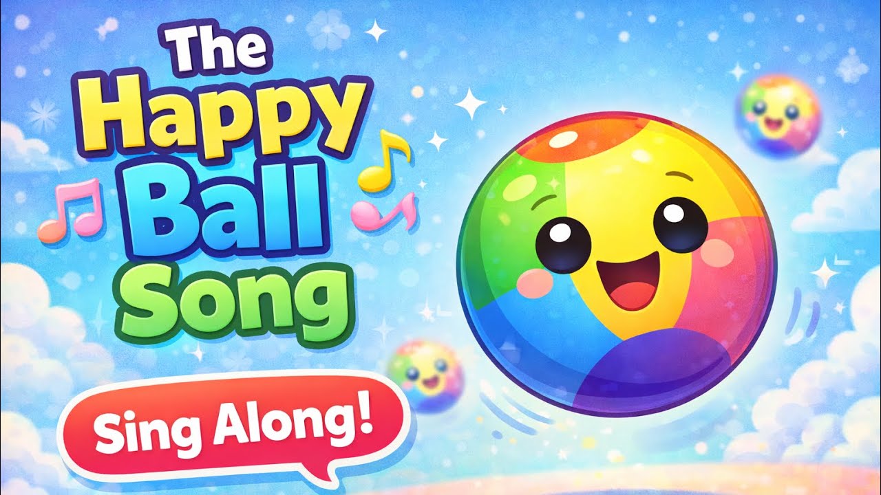 Happy Ball Song | Fun Kids Song for Toddlers | Learn & Counting - YouTube