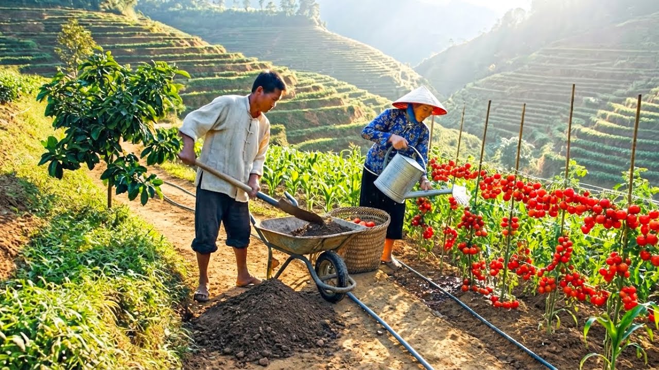 A Mountain Day in Northern Vietnam — Working the Hillsides and Living ...